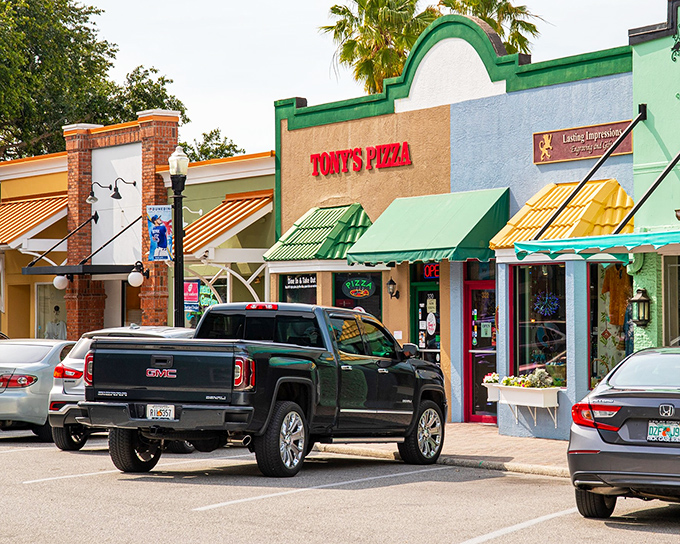 Vibrant storefronts bring splashes of color to Dunedin&rsquo;s downtown district. Window shopping here beats any mall I&rsquo;ve ever visited!
