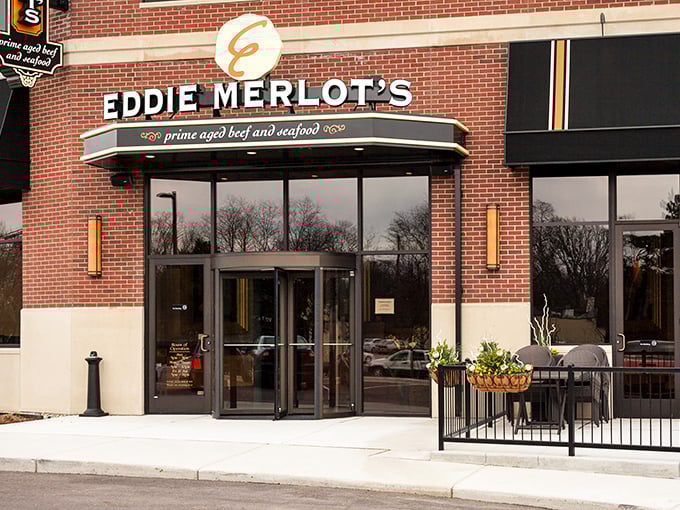 Eddie Merlot's brick exterior houses steak wizards who transform premium beef into the stuff of carnivorous dreams.