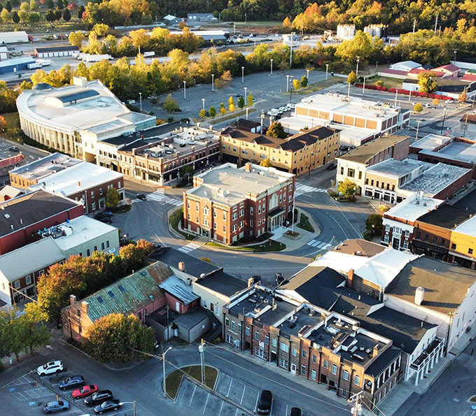 Elizabethtown's quaint downtown square offers charm and character at prices that feel like a blast from the past.