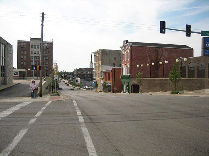 Freeport's downtown corridor feels like walking through a living museum of Midwestern values and traditions.