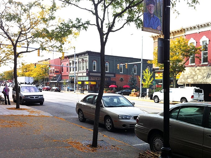 Downtown Goshen's historic charm shines through its colorful storefronts and tree-lined streets &ndash; small-town Indiana at its finest!