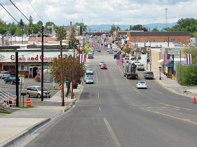 Grangeville's historic downtown boasts character-filled buildings where local businesses have thrived for generations under mountain skies.