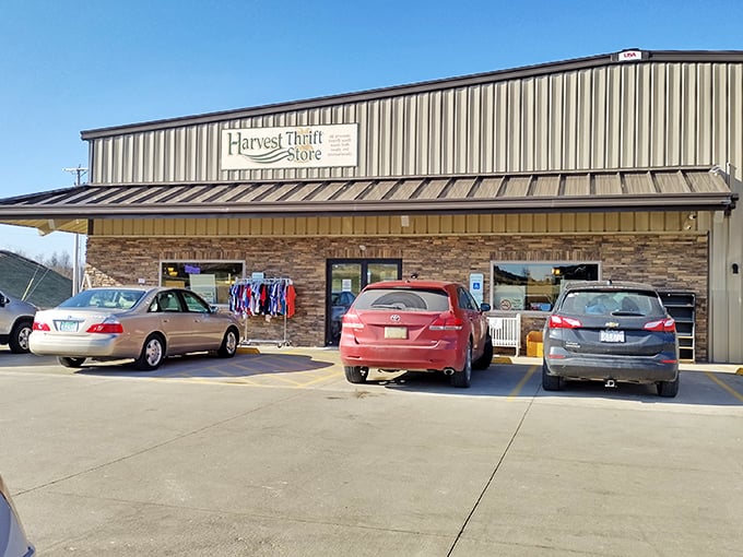 Small-town charm meets serious thrift shopping in this cozy building that locals clearly love visiting.