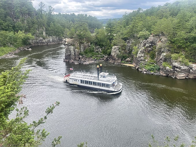 Interstate Park's dramatic river gorge, where Minnesota and Wisconsin called a truce to share this spectacular slice of nature.