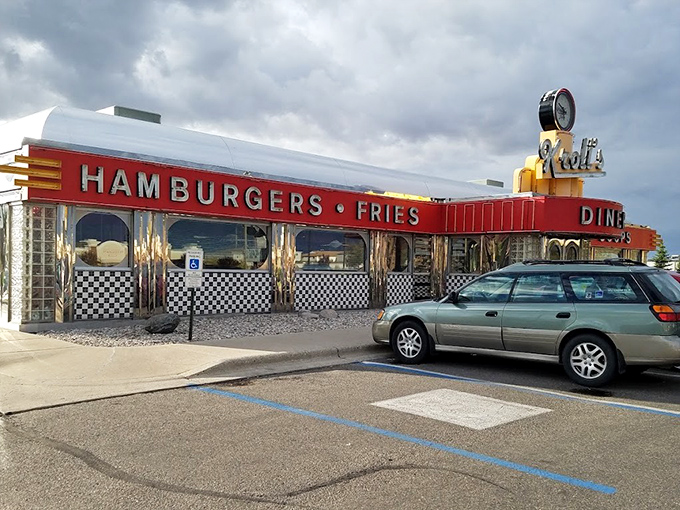 Kroll's gleaming diner car design is a chrome-plated time machine that happens to serve incredible burgers and shakes.