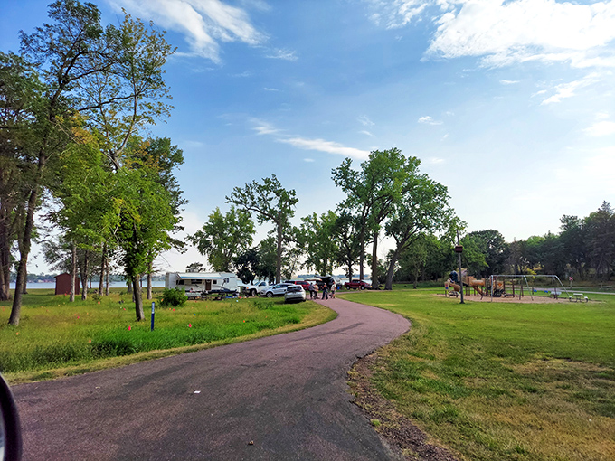 A lakeside campsite where you can wake up, unzip your tent, and cast a fishing line without even putting on pants. Not that we recommend it.