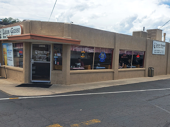 Leon Gessi's no-frills exterior is the pizza equivalent of "don't judge a book by its cover." New York pizza authenticity hides in plain sight.