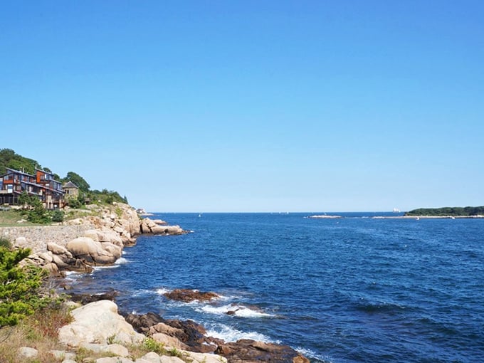 Manchester-by-the-Sea's rocky coastline and blue waters could convince you you've somehow teleported to the Mediterranean.