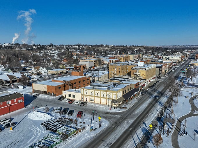 Mandan's historic downtown maintains that authentic small-town feel without the tourist markup.