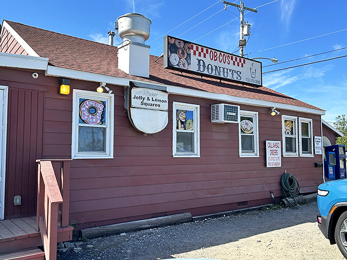 This humble brown building is like finding buried treasure - unassuming outside, extraordinary inside. 