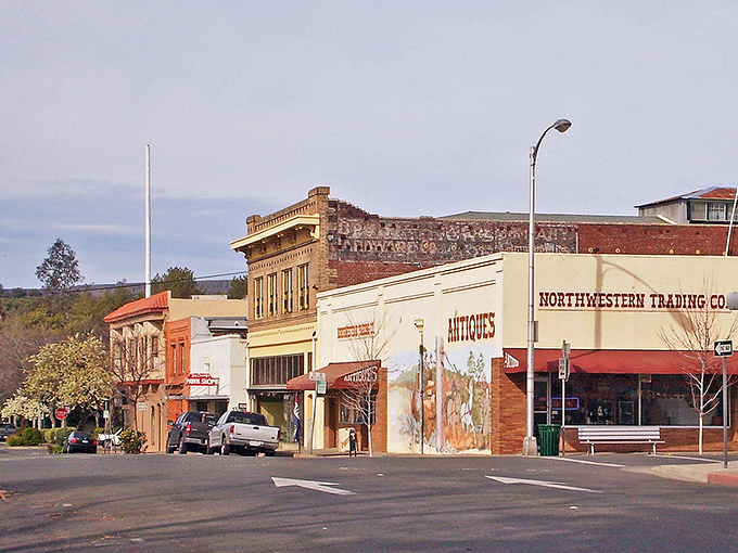 Historic charm meets small-town budget in Oroville's quaint downtown, where your Social Security check stretches like taffy at a county fair.