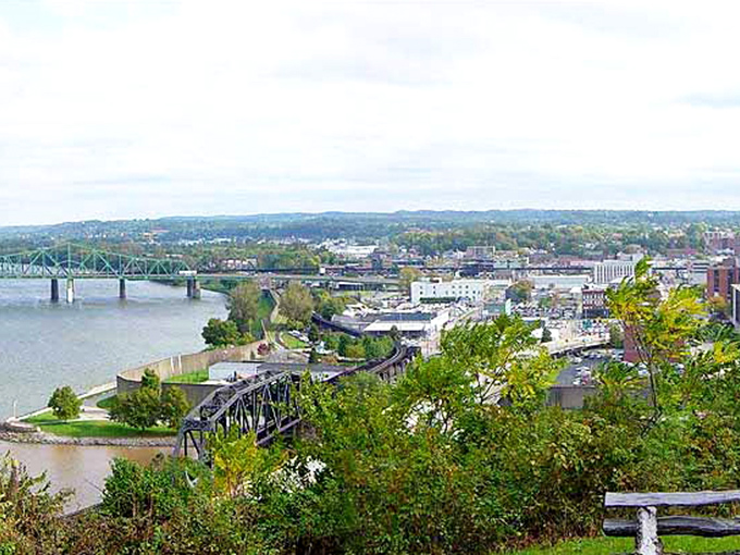 Parkersburg's historic buildings stand tall along the Ohio River, where your retirement dollars flow further than the current.