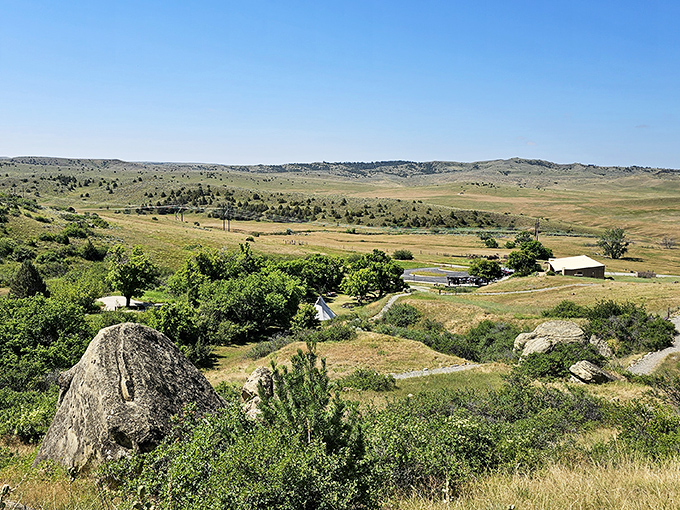 Ancient artists left their mark here! Pictograph Cave's rolling prairie landscape offers peaceful views of Montana's natural beauty.