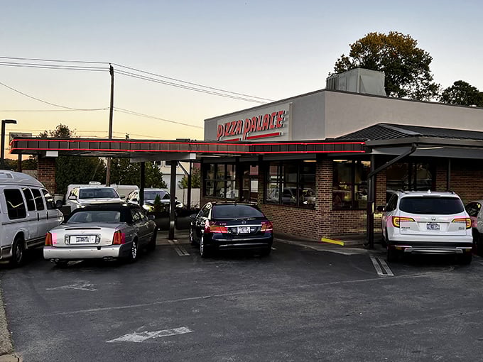 Pizza Palace's drive-in style takes you back to simpler times, when dinner and a movie meant pizza in your car.