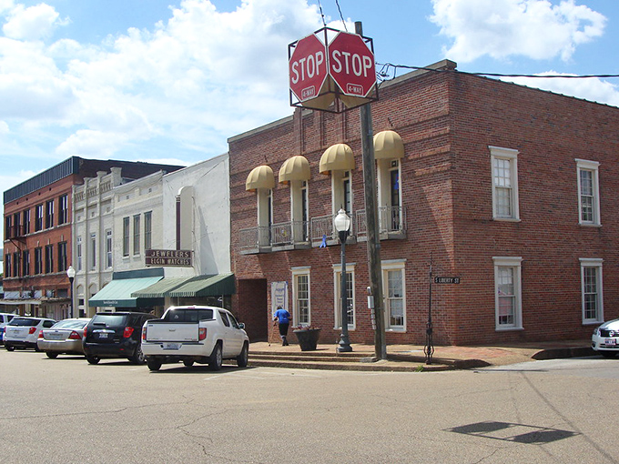 Downtown Pontotoc's vintage architecture stands proud, reminding us that some things are built to last forever.