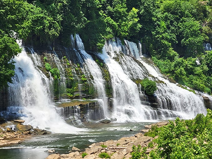 These waterfalls cascade like nature's own Broadway production, complete with thunderous applause from the rocks.
