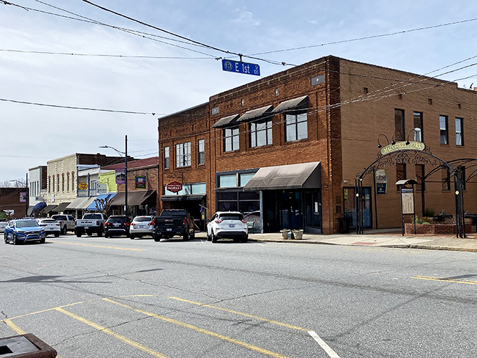 Classic architecture frames a town square where history seems to linger in every corner.