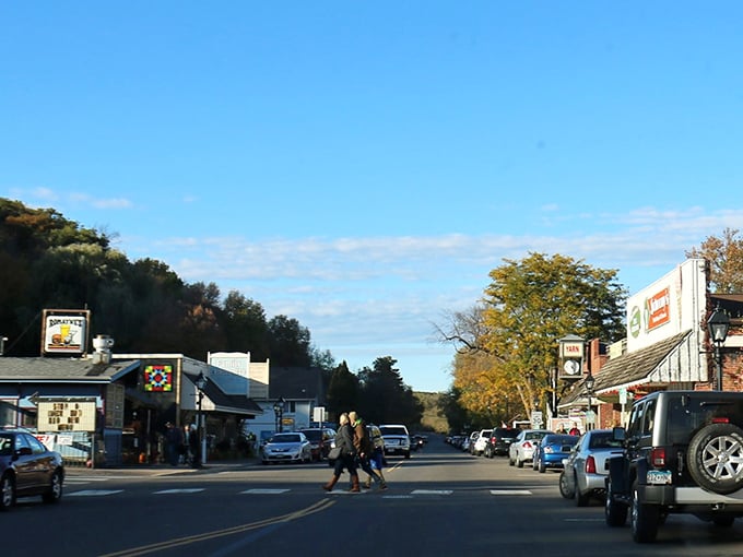 Taylors Falls' main street leads straight to adventure, with shops and eateries that serve as perfect basecamps for exploring the St. Croix River valley.