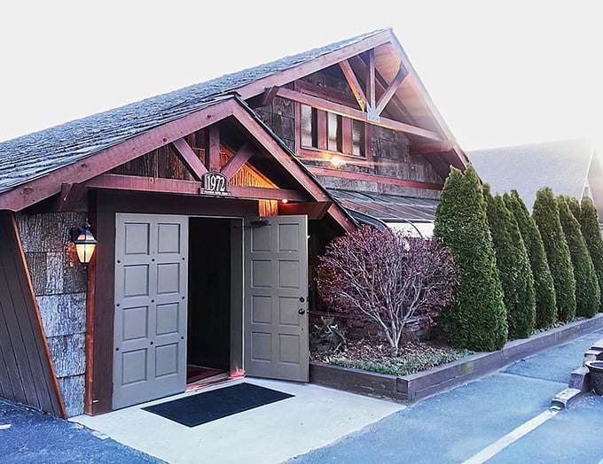 Mountain lodge vibes meet serious steak craft - where rustic charm serves up unforgettable dining experiences. 