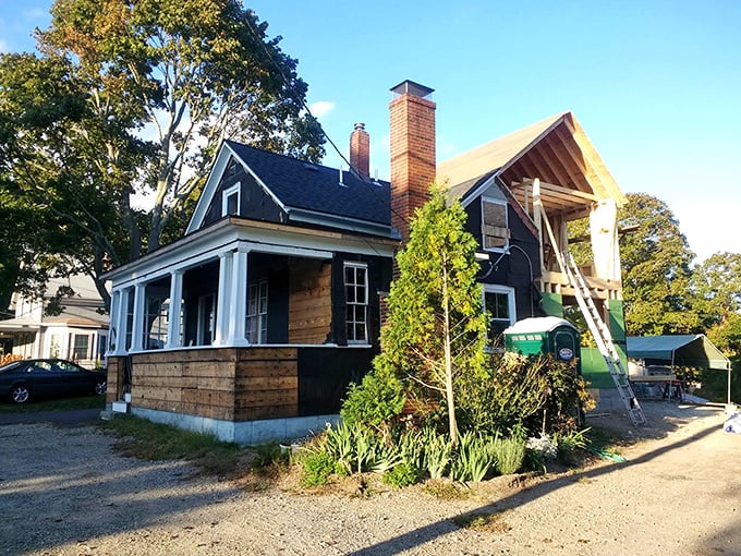 Tiverton's historic homes wear their weathered shingles like badges of honor. Centuries of coastal living etched into every wooden slat.