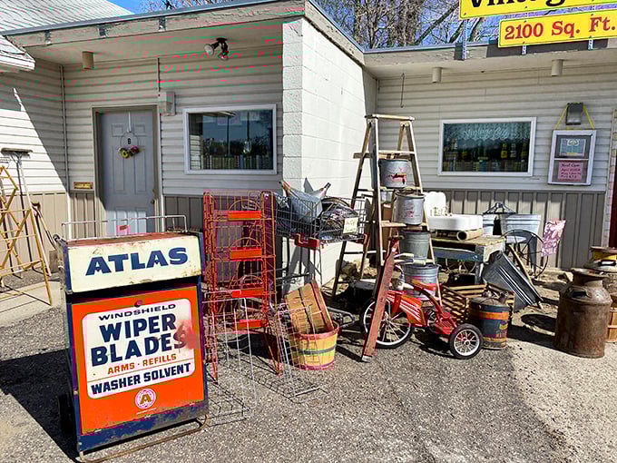 Vintage City's brick exterior hides a two-story adventure where forgotten treasures get their second chance at being loved.