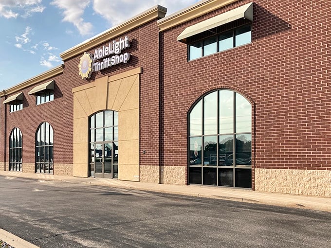 The architectural details of AbleLight's facade are as thoughtfully designed as the shopping experience waiting inside.