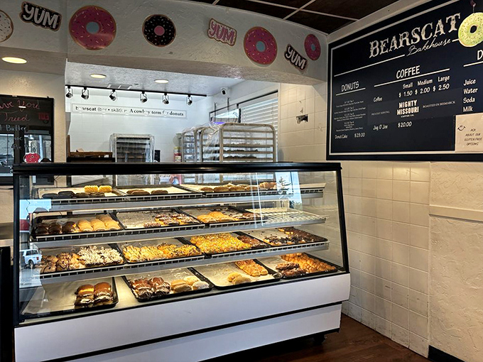 Behind this counter lies donut nirvana &ndash; rows of freshly made treats that make decision-making deliciously difficult.