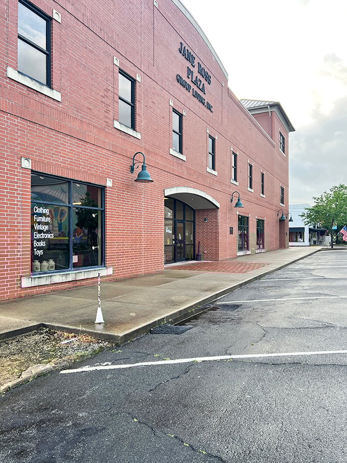 This two-story brick beauty holds more treasures than most folks expect from a small-town thrift shop.