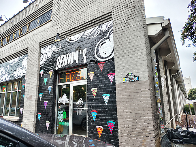 That playful mural exterior perfectly captures the fun-loving spirit of what awaits your taste buds inside.