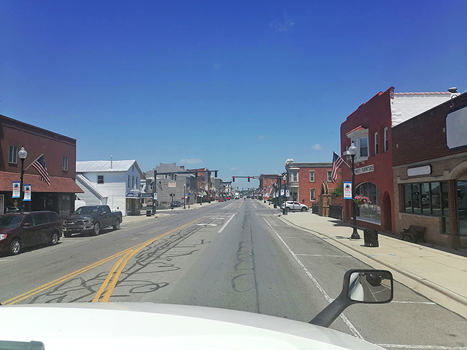 Main Street America lives on in Bucyrus, where your Social Security check actually feels generous again.