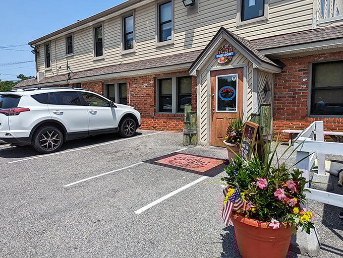 The entrance to Cantler's promises seafood authenticity. This is where locals go when they want the real deal, not tourist traps.