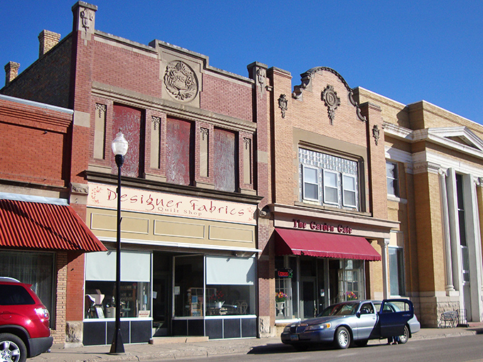 Historic buildings in Carrington house local businesses where shopkeepers still remember your name and your usual order.