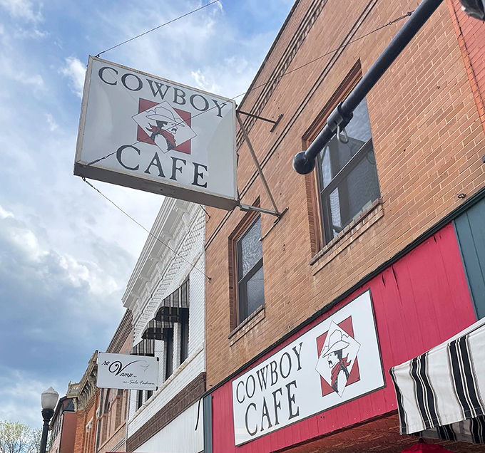 That iconic cowboy silhouette isn't just decoration&mdash;it's a promise of hearty portions that would satisfy even the hungriest ranch hand.