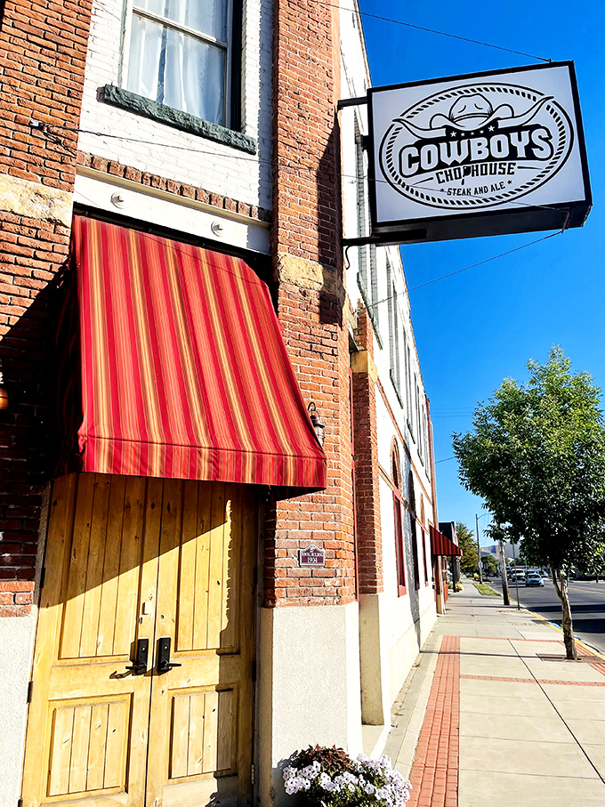 That classic storefront holds secrets of perfectly grilled beef and hospitality that spans generations of satisfied diners.