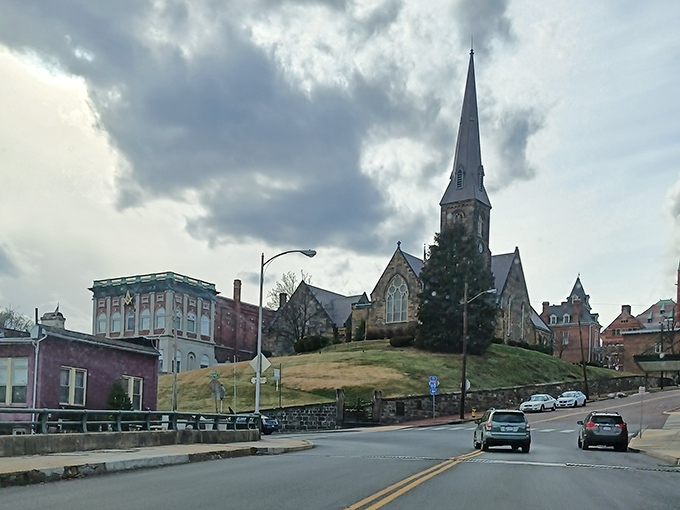 Historic downtown Cumberland blends old-world elegance with small-town practicality, like a comfortable favorite sweater.