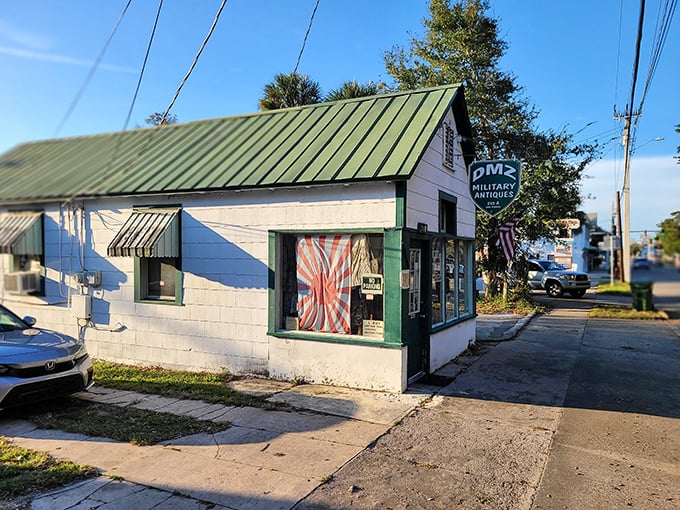 This little white building with green trim houses big stories&mdash;where military history buffs find tangible connections to the past.