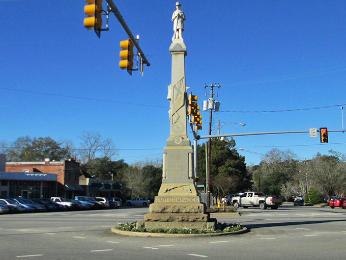 Stately courthouse columns frame the kind of civic architecture that built strong communities.