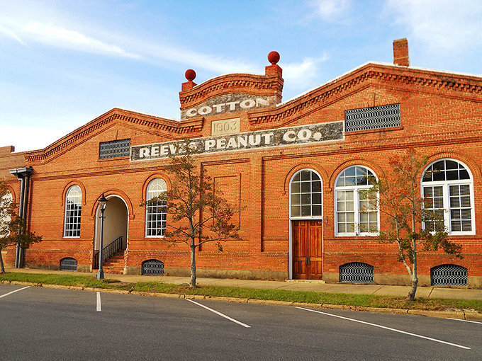 The old cotton warehouse stands as a testament to history preserved with pride and purpose.