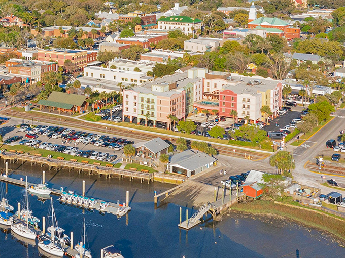 Fernandina Beach's Victorian architecture stands proudly against the coastal backdrop. History and beach vibes in perfect harmony!