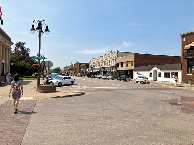 Historic facades house modern businesses, creating the perfect balance between past charm and present-day convenience.