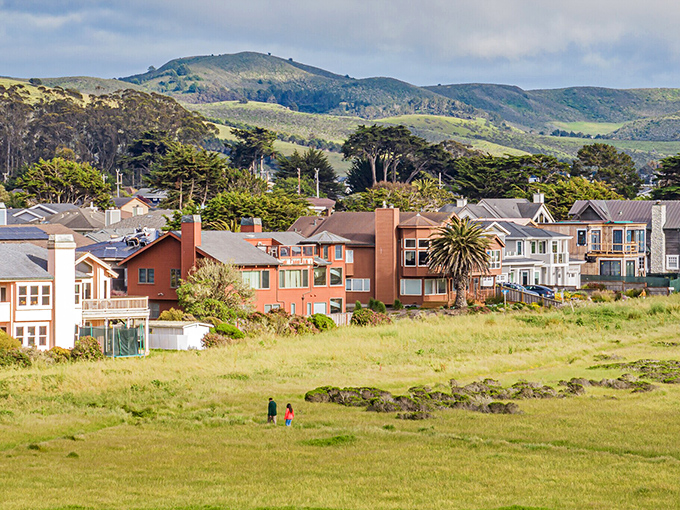 Seaside homes in Half Moon Bay enjoy the perfect marriage of ocean views and mountain backdrops. Location, location, location!