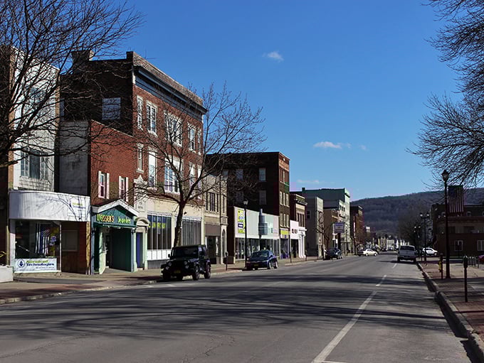 Classic American main street vibes in Herkimer. These buildings have stories to tell and affordable spaces for retirees to write their next chapters.