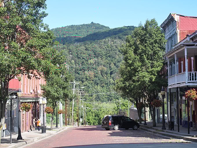 Mountains rising up behind town create a backdrop so dramatic it makes every view feel like a winning lottery ticket.
