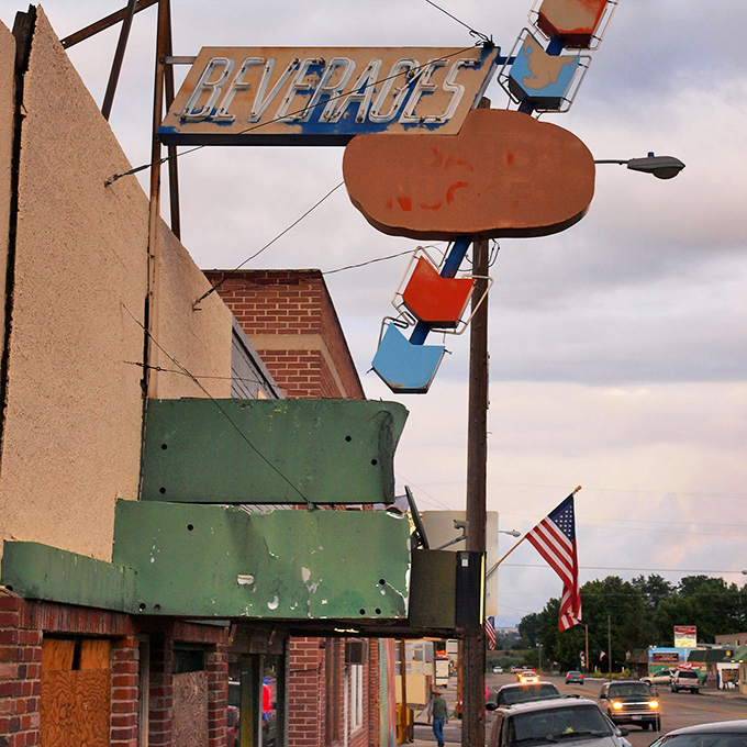 These weathered storefronts have witnessed decades of community life, standing strong like reliable old friends do.