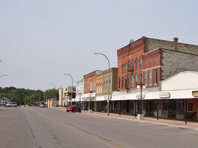 Classic Iowa architecture lines Humboldt's streets like a Norman Rockwell painting waiting for someone to step inside and smile.