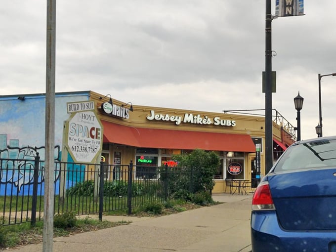 Behind these windows, Jersey Mike's sandwich artists slice meats to order, creating subs that transport you straight to the Jersey Shore.