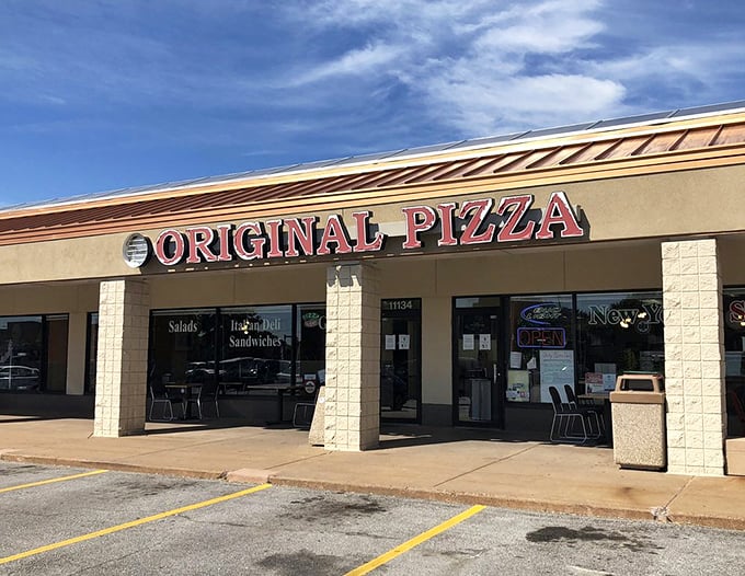 Sometimes the best things come in simple packages. This unassuming exterior hides pizza magic that locals have treasured for years.