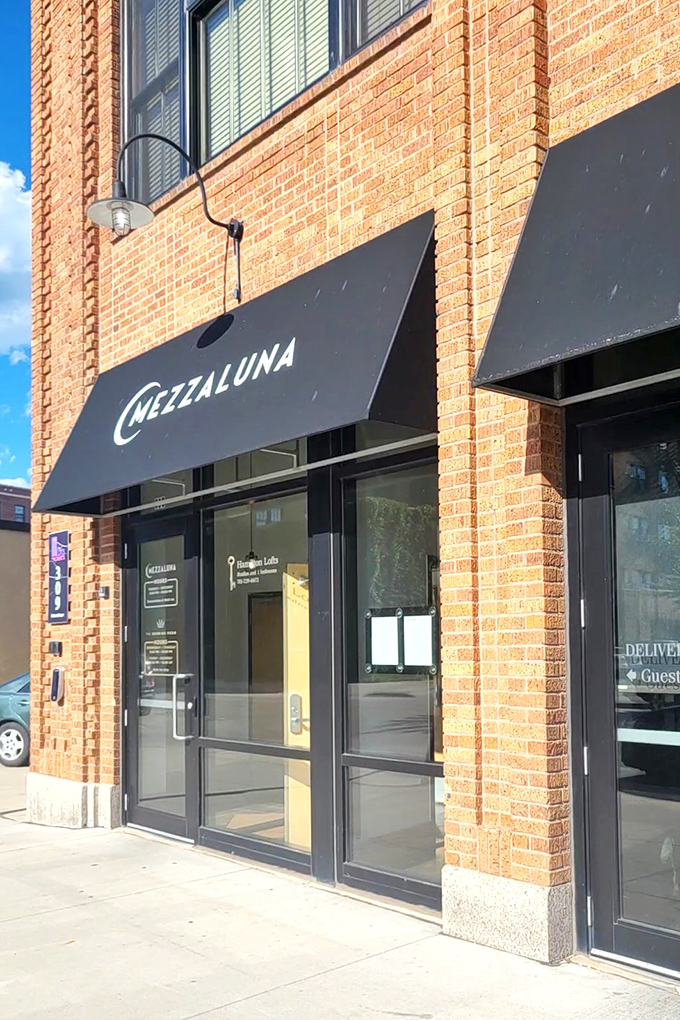 "Historic brick outside, culinary adventure inside&mdash;Mezzaluna brings big-city seafood to downtown Fargo."