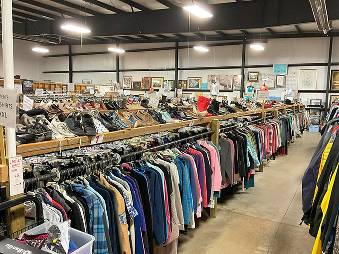 Racks of possibility line the walls at New Beginnings. Each hanger holds someone's past fashion choice waiting to become your new favorite find.