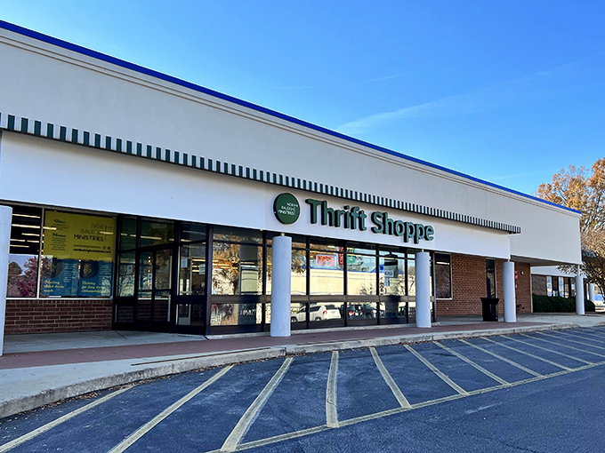 Clean lines and bright signage make North Raleigh Ministries' Thrift Shoppe an inviting destination for savvy shoppers.